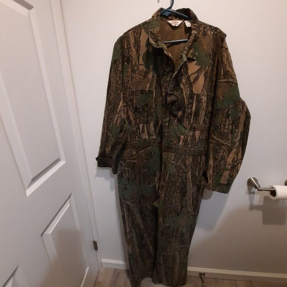 Cabela's | Other | Cabelas Vintage Trebark Camo Coveralls Hunting Mens ...